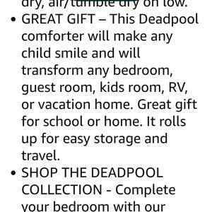 Marvel | Bedding | Marvel Deadpool Comforter Fullqueen Brand New | Poshmark